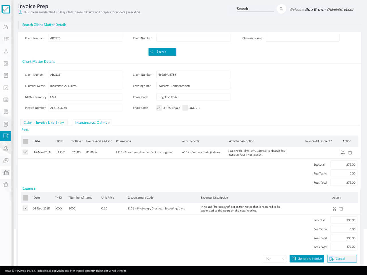 Legal Billing Services | Law Firm Billing Software | Legal Bill Format ...