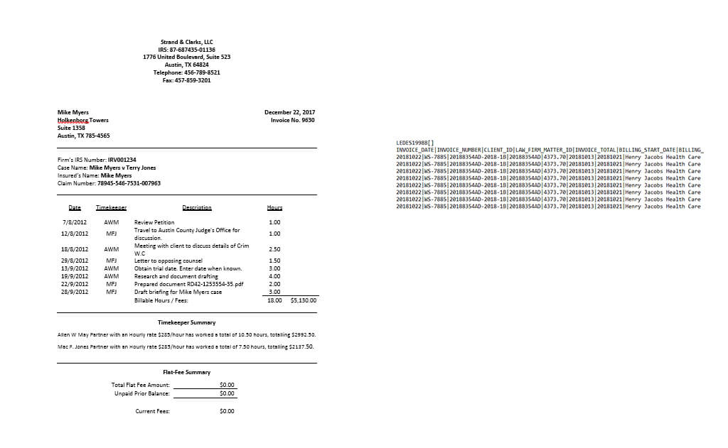 Legal Billing Services | Law Firm Billing Software | Legal Bill Format ...